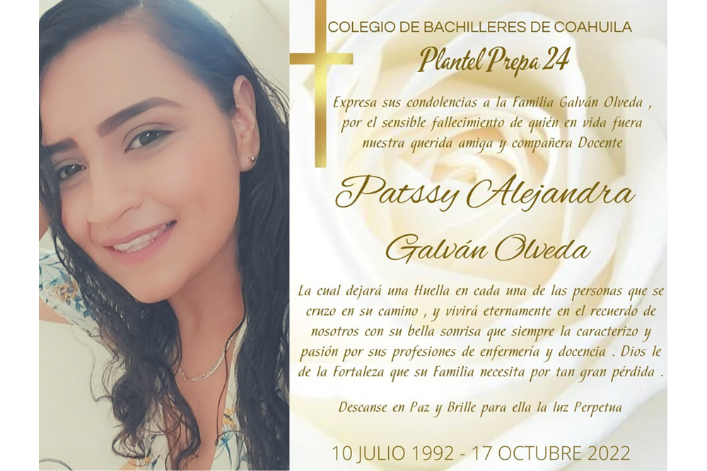 Recordarán a Patsy como una gran maestra - Zócalo