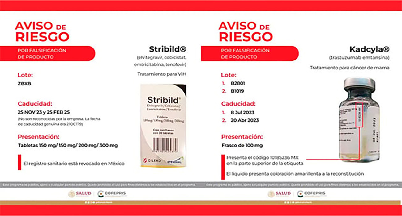 Alerta Cofepris por falso medicamento para cáncer de mama y VIH - Zócalo