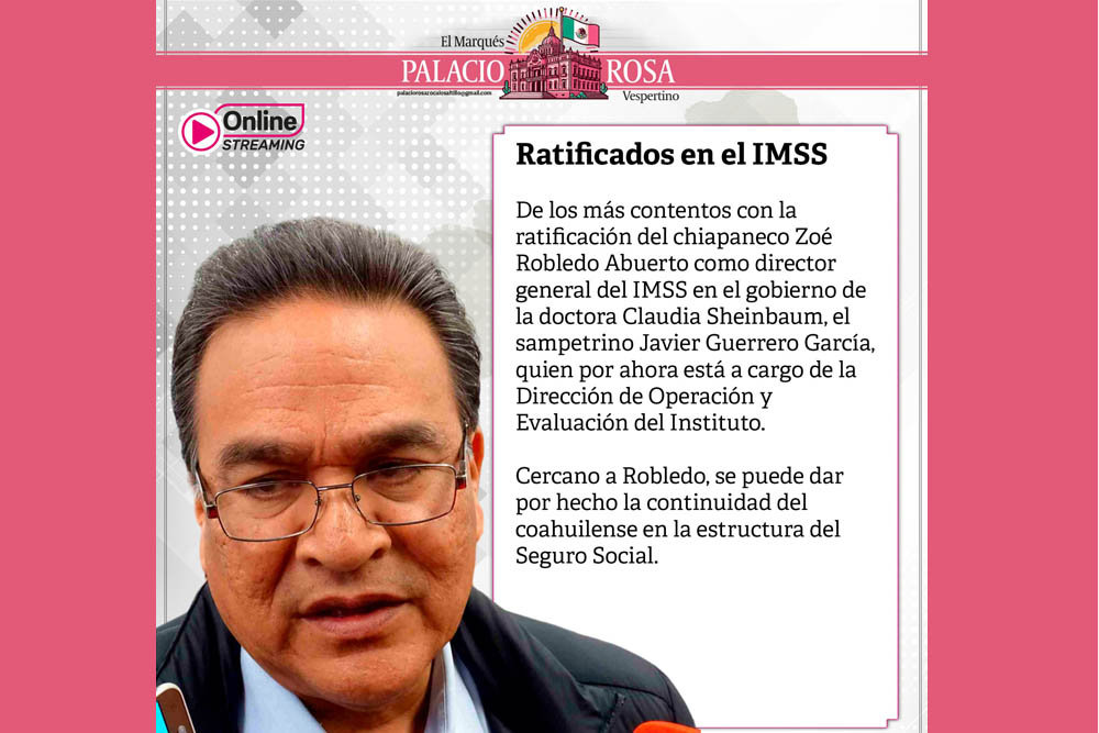 Ratificados en el IMSS - Zócalo