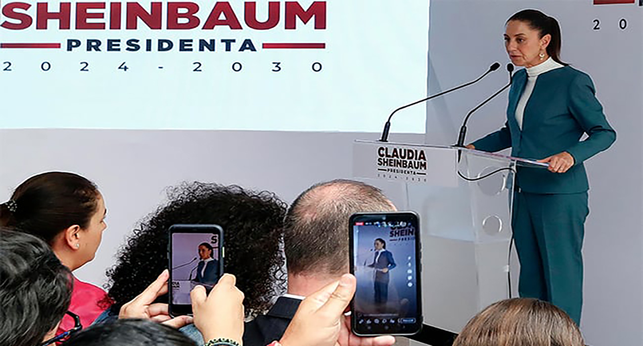 Sheinbaum celebra candidatura de Kamala Harris, pero mantiene ...